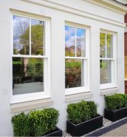 China Thermal Break Aluminum Single Hung Window Double Glazed Low Maintenance for sale
