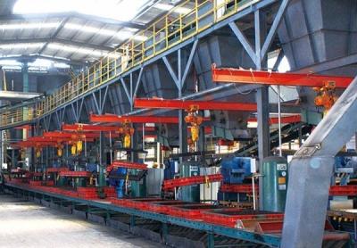China Continuous Mechanized Moulding Line Pallet Car Molding Box For Foundry Moulding Line for sale