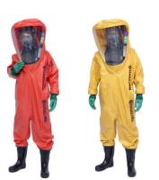China Fully Enclosed Ppe Hazmat Suit Class 3 Heavy Chemical Protection for sale