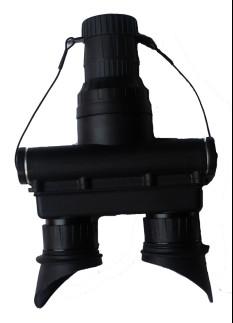 China High Performance Black Night Vision Goggles Lightweight 56 Lp/Mm Resolution for sale