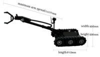 China Led Eod Explosive Ordnance Disposal Robot 150m for sale