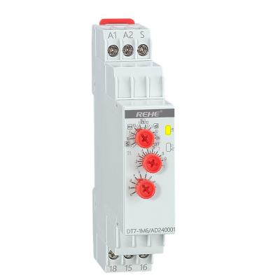 China DT7-1M6 DIN rail Electronic Programmable 10 Functions Relay Multi function Relay AC/DC12V-240V for sale