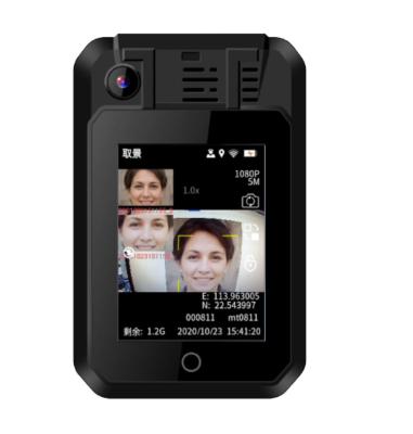 China Face Recognition 2K Body Worn Camera Police H.265 4G LTE 3050mAh for sale