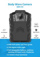 China Ambarella IP68 Waterproof Body Worn Camera Hot Swappable 2200mAh 1296P for sale