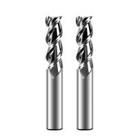 China KM-50 Tungsten Carbide Flat End Mill 0.01mm Precision for Aluminum Copper Plastic CNC Cutting for sale