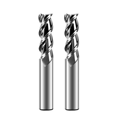 China Tungsten Carbide Flat End Mill for Aluminum Alloy CNC Machining with 0.01mm Precision and Professional Grade Construction for sale