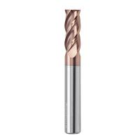 China Tungsten Carbide 4 Edge Flat Bottom End Mill for Steel CNC Machining - Various Sizes Available for sale