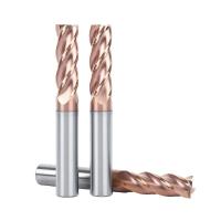 China Tungsten Carbide 4 Edge Flat Bottom End Mill for Steel CNC Machining - Various Sizes Available for sale