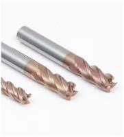 China Tungsten Carbide 4 Edge Flat Bottom End Mill for Steel CNC Machining - Various Sizes Available for sale