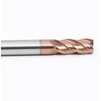 China Tungsten Carbide 4 Edge Flat Bottom End Mill for Steel CNC Machining - Various Sizes Available for sale