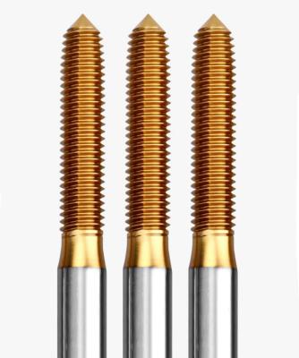 China Titanium Plated HSS-E Extrusion Tap M2-M8 for Chip-Free Thread Machining in Steel and Aluminum for sale