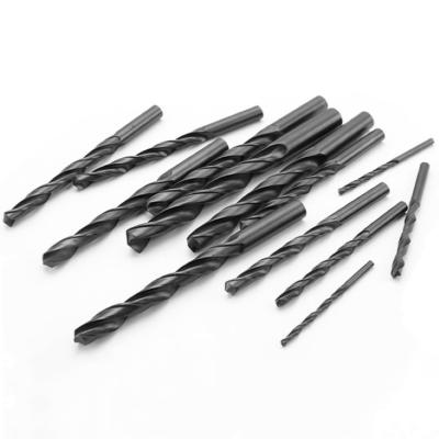 China High Hardness Carbide Twist Drill Bits 118° Point Angle Jobber Length Black Oxide HSS for sale