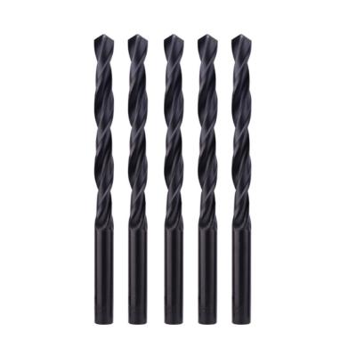 China Black Oxide HSS Drill Bit Set 1-20mm with 118° Point Angle and Straight Shank for Metalworking for sale