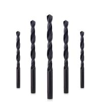 China Titanium Coating Carbide Steel Drill Bit Set 1-20MM Size Range with 118° Point Angle and Black Oxide Finish for sale