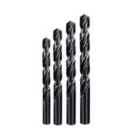 China Carbide High Strength Steel Drill Bits HSS with 118° Point Angle and Black Oxide Finish for Metal, Wood, Plastic for sale