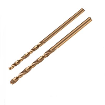 China Straight Shank Cobalt Twist Drill Bit 1-20mm with TiCN Copper Coating for Metal and Stainless Steel for sale