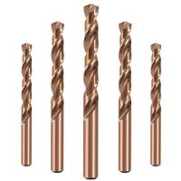 China Titanium Coated Cobalt Twist Drill Bits 1-20mm Size Range with TiCN Copper Coating for Metal and Stainless Steel for sale