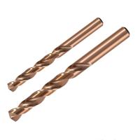 China Titanium Coated Cobalt Twist Drill Bits 1-20mm Size Range with TiCN Copper Coating for Metal and Stainless Steel for sale