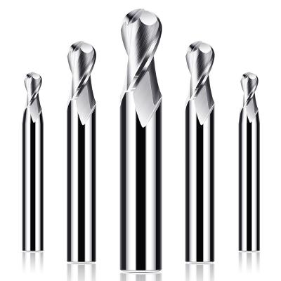China KM-58 Aluminum Ball End Milling Cutter 1mm-20mm Diameter Tungsten Carbide CNC Tool for sale