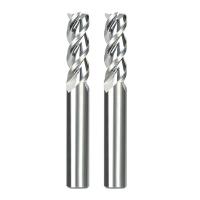 China KM-50 Tungsten Carbide Flat End Mill 0.01mm Precision for Aluminum Copper Plastic CNC Cutting for sale