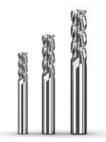 China KM-50 Tungsten Carbide Flat End Mill 0.01mm Precision for Aluminum Copper Plastic CNC Cutting for sale