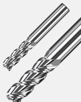 China KM-50 Tungsten Carbide Flat End Mill 0.01mm Precision for Aluminum Copper Plastic CNC Cutting for sale