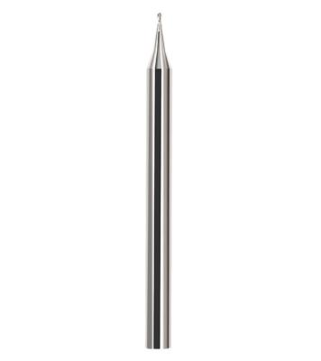 China KM N600 Micro Diameter Tungsten Steel CNC Ball End Milling Cutter 2-Flute for Aluminum Alloy Cutting for sale