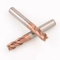 China Tungsten Steel CNC End Mill Cutter Flat Milling Cutting Tool Nano coating for sale