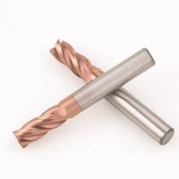 China Tungsten Steel CNC End Mill Cutter Flat Milling Cutting Tool Nano coating for sale