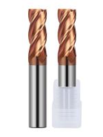 China Tungsten Steel CNC End Mill Cutter Flat Milling Cutting Tool Nano coating for sale