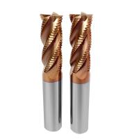 China Tungsten Steel Roughing Milling Cutter Rough Corn End Mill With Corrugated Wave for sale