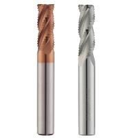 China Tungsten Steel Roughing Milling Cutter Rough Corn End Mill With Corrugated Wave for sale