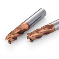 China Tungsten Steel Roughing Milling Cutter Rough Corn End Mill With Corrugated Wave for sale