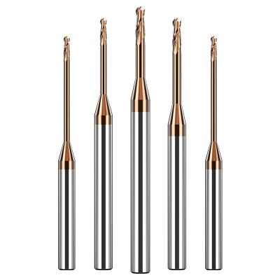 China High Precision CNC Milling Cutter Long Neck Ball End Mill Bit for sale