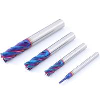 China KM-65 Series Flat Milling Cutter 1-20mm Diameter Tungsten Carbide with Nano Coating for Steel HRC<65 for sale