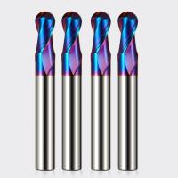 China KM-65 Series CNC Ball End Milling Cutter for Steel Cutting with HRC<65° and 0.01mm Precision for sale