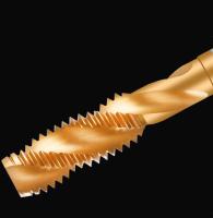 China UNC1-UNC5 UNF Spiral Flute Machine Tap with TIN Coating for High-Toughness Materials for sale