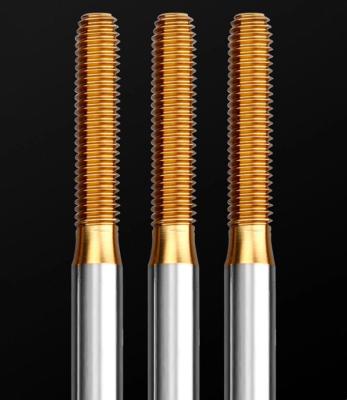 China TiN Coated Extrusion Screw Tap M2-M8 Special Carbide Tools for Stainless Steel Chip-Free Thread Forming for sale