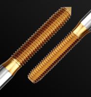 China Titanium Plating Machine Extrusion Tap UNC1-UNC5 UNF Thread Standards M2-M8+ Size Range for sale
