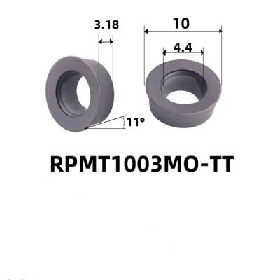 China RPMT1003MO-TT CNC Round Carbide Milling Insert for Steel, Cast Iron, and Stainless Steel Processing for sale