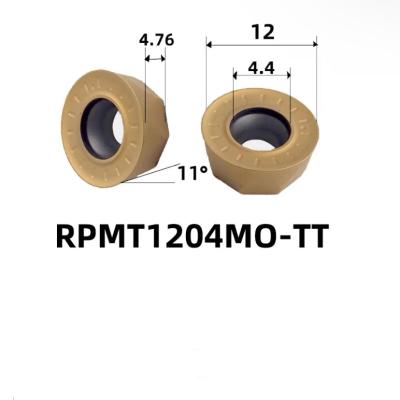 China RPMT1204MO-TT Round CNC Carbide Milling Insert for Steel, Iron & Stainless Steel - 12mm Size for sale