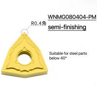 China External Peach Turning Tool Wnmg080404-Pm Lathe Turning Tools CNC Blade for sale