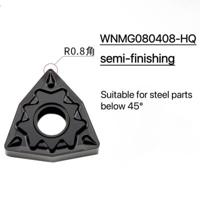 China WNMG080408-HQ Carbide Turning Inserts for Steel Parts Below 45° - High Wear & Impact Resistant CNC Tools for sale