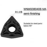 China WNMG080408-MA Cemented Carbide Thread Turning Inserts 8mm IC 4mm Thickness for CNC Lathe for sale