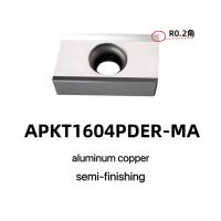 China Carbide Inserts Apkt Aluminium Milling Inserts For Milling Cutter Apkt1604pder-Ma for sale