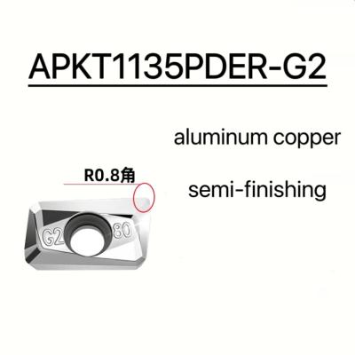 China Apkt1135pder-G2 Carbide CNC Turning Inserts For Aluminum Alloy Machining Cutting for sale