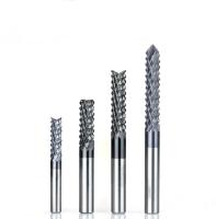 China PCD Diamond Coated Milling Cutter 1-12mm for Carbon Fiber Glass Fiber Graphite CNC Machining for sale