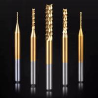 China Tungsten Steel Corn End Mill 1-12mm Diameter with 3.175mm Shank for CNC Milling and Engraving for sale