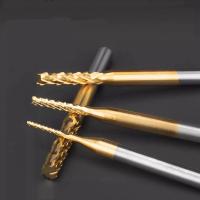 China Tungsten Steel Corn End Mill 1-12mm Diameter with 3.175mm Shank for CNC Milling and Engraving for sale