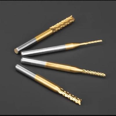 China Coated Corn Milling Cutter PCB Tungsten Steel with TiN Coating - 3.175mm to 12mm Diameter Range for sale